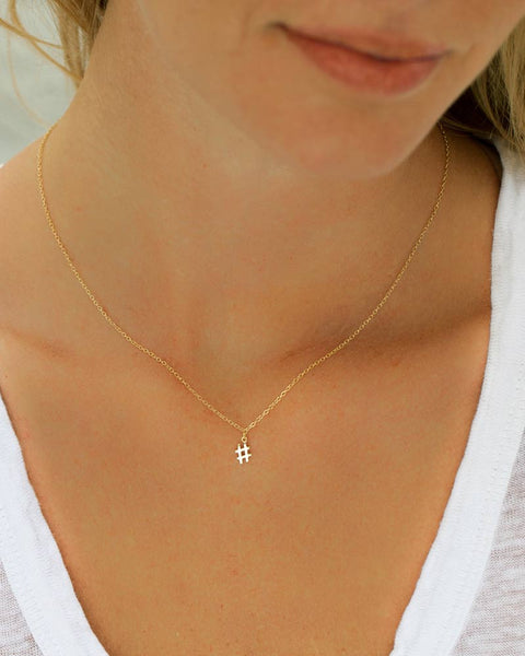 Meridian Avenue | Hashtag Necklace – Online Jewelry Boutique