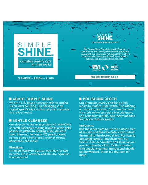 Simple Shine Complete Jewelry Cleaning Kit – Online Jewelry Boutique